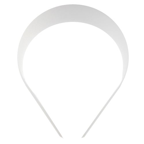 White Plastic Headband Base (50mm) (12 Pieces) | BeadKraft W