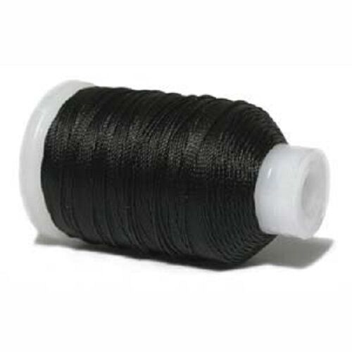 Nylon Bead Thread, Black, Choose Size